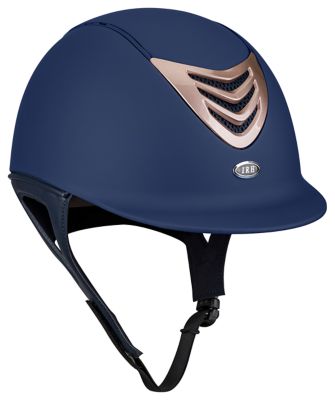 IRH IR4G Equestrian Helmet, M,Matte Navy/Rose Gold Vent at Tractor ...