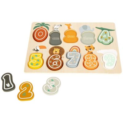 Legler Small Foot Wooden Toys Safari-Themed Number Puzzle, For Ages 12 ...