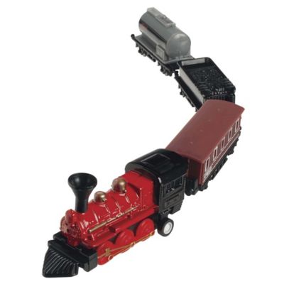 Toysmith Assorted Loco Motion Mini Pull-Back Train Set with Die-Cast ...