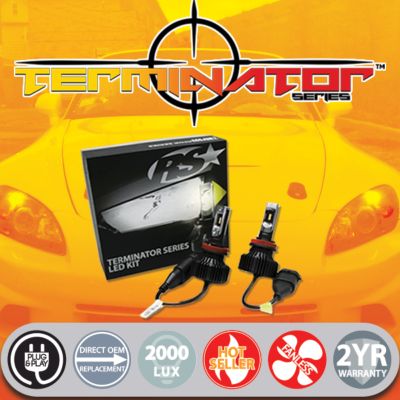 Race Sport Lighting Terminator 9006 Fanless LED Conversion Headlight ...