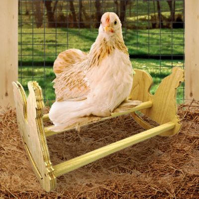 Backyard Barnyard Chicken Rocking Roosting Perch for Poultry Coop and ...