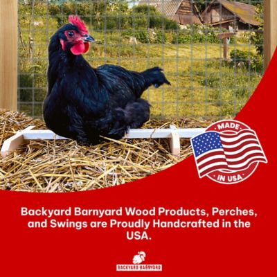 Backyard Barnyard Chicken Roosting Bar Perch for Poultry Coop or Chick ...