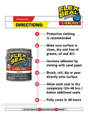 Flex Seal 1 gal. Liquid Clear Liquid Rubber Sealant Coating, 2-Pack at ...