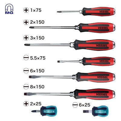 VESSEL 8 pc. Megadora Tang-Thru Screwdriver Set at Tractor Supply Co