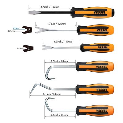 VESSEL Megadora Body Shop Tools Set, 6 pc., 9706EVA at Tractor Supply Co.