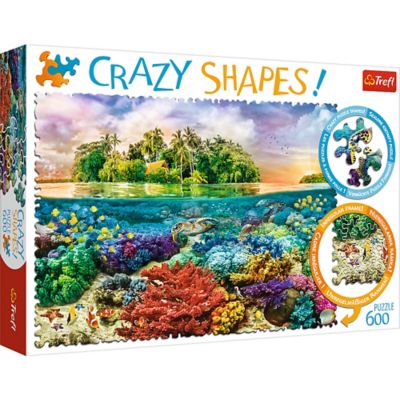 Trefl 600 pc. Crazy Shape Tropical Island Jigsaw Puzzle, Showcases ...