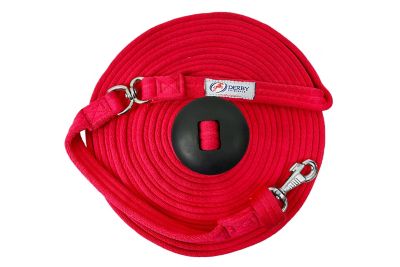 Derby Originals 24 ft. Flat Soft-Grip Cotton Swivel Lunge Line with ...