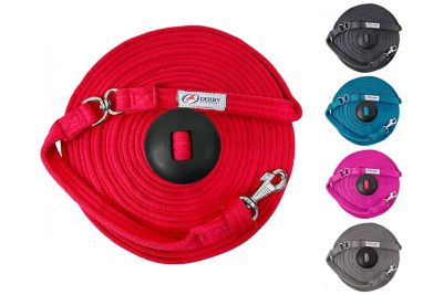 Derby Originals 24 ft. Flat Soft-Grip Cotton Swivel Lunge Line with ...