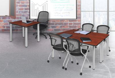 Regency Kee Medium Square Breakroom Table, 42 in., Chrome at Tractor Supply Co