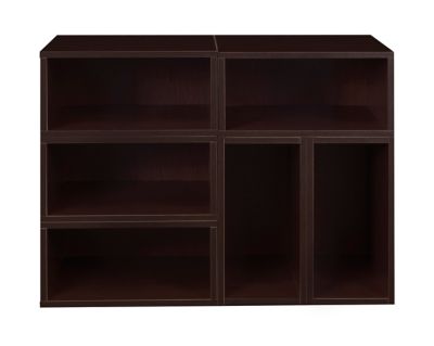 Niche Cubo Half Size Stackable Bookshelf Storage Organization Cube, 6 ...