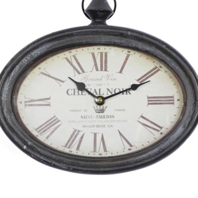 Harper & Willow Oval Metal Vintage Wall Clock, 2 pc. at Tractor Supply Co.