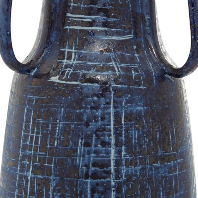 Harper & Willow Blue Ceramic Contemporary Vase at Tractor Supply Co.