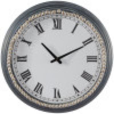 Harper & Willow White Metal Farmhouse Wall Clock, 23 in. x 3 in. x 23 ...