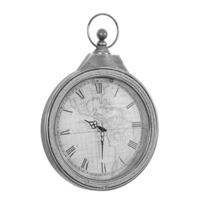 Harper & Willow Brown Metal Coastal Vintage Wall Clock, 21 in. x 2 in ...