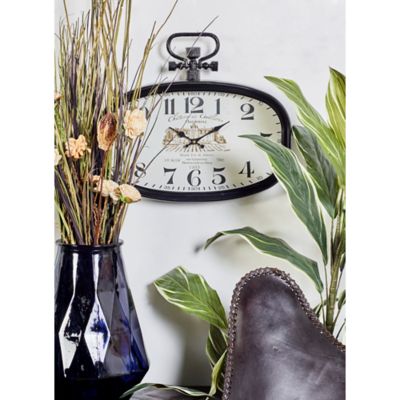 Harper & Willow Metal Vintage Wall Clock, 18 in. x 2 in. x 16 in ...