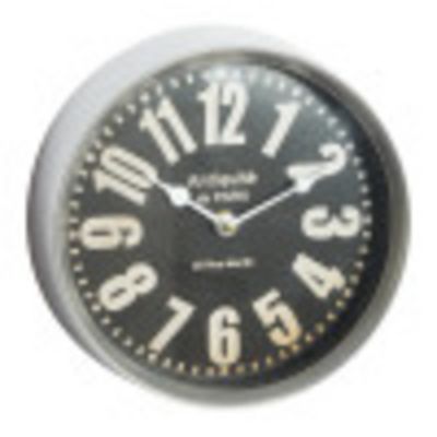 Harper & Willow Multicolor Metal Traditional Wall Clock, 9 in. D, 3 pc ...