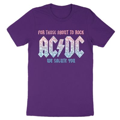 ACDC Men's Floral Logo T-Shirt, L,Black at Tractor Supply Co
