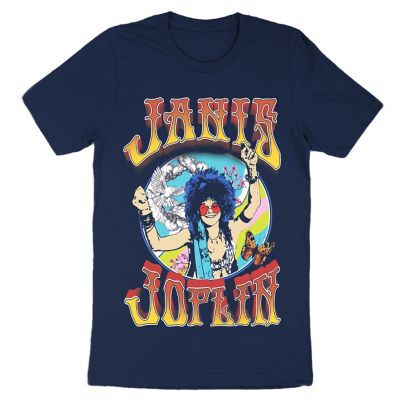 Janis Joplin Men's Gypsy T-Shirt, S,Navy at Tractor Supply Co
