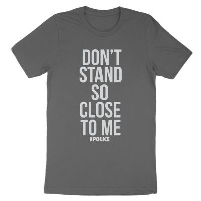 The Police Men's Don't Stand So Close to Me T-Shirt, M,Charcoal at ...