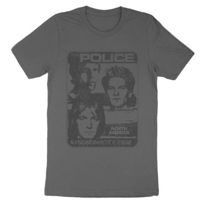 The Police Men's Synchronicity Bootleg T-Shirt, M,Charcoal at Tractor ...