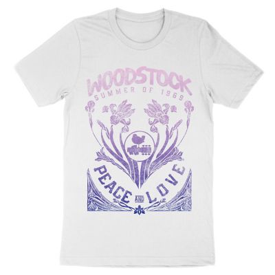 Woodstock Men's Peace and Love T-Shirt, S,White at Tractor Supply Co
