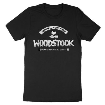 Woodstock Men's Peace Music and Stuff T-Shirt, M,Black at Tractor Supply Co