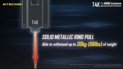Nitecore 4,000-Lumen T4K Ultra Bright EDC Flashlight, FL-NITE-T4K at ...