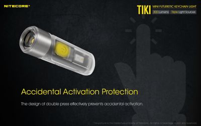 Nitecore 300-Lumen TIKI Rechargeable EDC Keychain Flashlight with UV ...