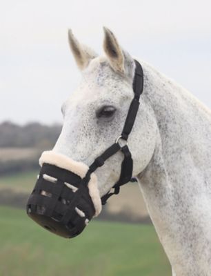 Shires Deluxe Comfort Grazing Muzzle, Cob,Black at Tractor Supply Co