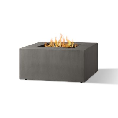 Jensen Estes Casual Square Natural Gas Fire Table, Carbon at Tractor ...