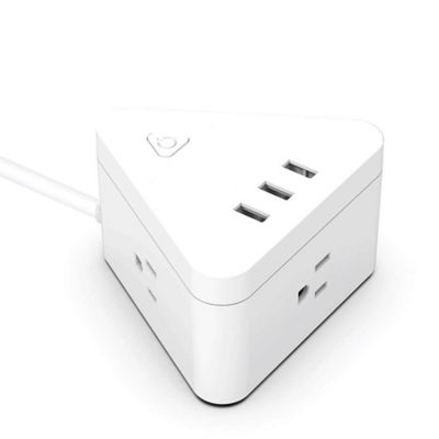 Avatar Controls Indoor Smart Triangle Wi-Fi Power Strip with 3 Outlets ...