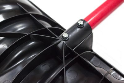 Bully Tools 22 in. Combination Snow Shovel/Pusher with Fiberglass ...