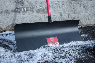 Bully Tools 30 in. Steel Snow Pusher with Long Fiberglass Handle, 92818 ...