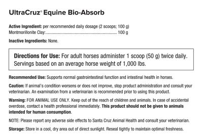 UltraCruz Equine Bio-Absorb Supplement for Horses, 4 lb. Powder at ...