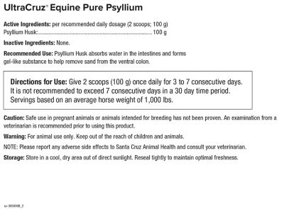 UltraCruz Equine Pure Psyllium Supplement for Horses, 10 lb. at Tractor ...