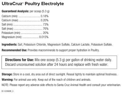UltraCruz Poultry Electrolyte Supplement for Chickens, 1 lb. at Tractor ...