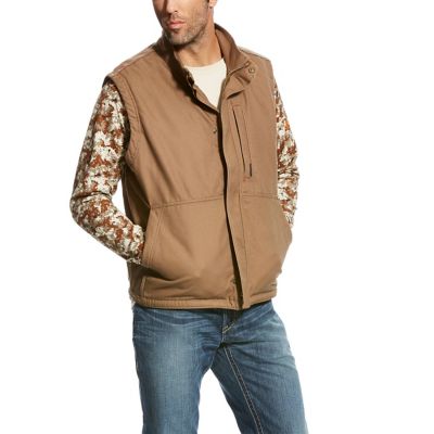 Ariat Men's FR Workhorse Insulated Vest, XL,Field Khaki at Tractor ...