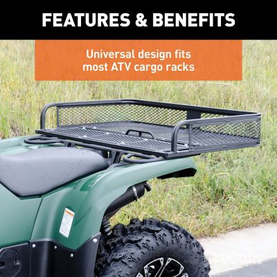 CURT 41 in. x 26 in. Steel Universal ATV Cargo Carrier, Black at ...