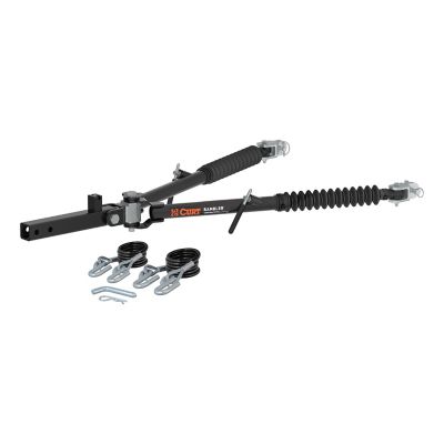 CURT Universal Tow Bar with 2 in. Coupler, 5,000 lb. Capacity, Adjusts ...