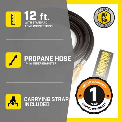 Champion Power Equipment 12 ft. Propane Hose Extension Kit at Tractor ...