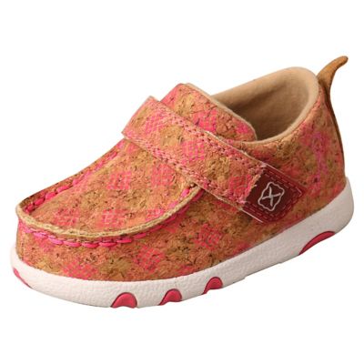 Twisted X Unisex Infant Driving Moc Shoes, ICA0018-M-08, 5 M,Beige at ...