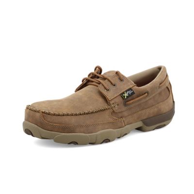 Twisted X Men's Moc Toe Driving Moc Work Boat Shoes, 7.5 W,Brown at ...