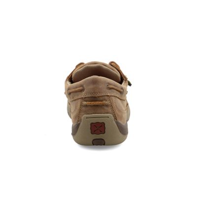 Twisted X Men's Moc Toe Driving Moc Work Boat Shoes, 8.5 W,Brown at ...