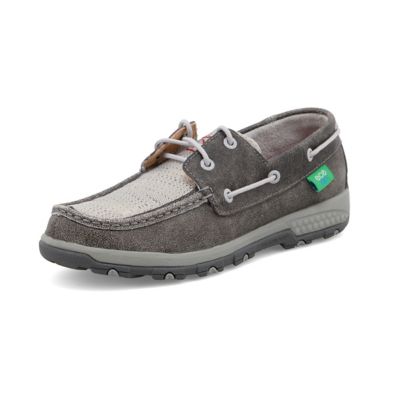 Twisted X Women's Boat Shoe Driving Mocs, WXC0007, 9 M,Grey at Tractor ...