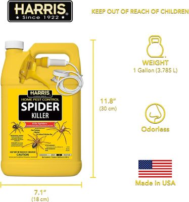 Harris 128 oz. Spider Killer, Liquid Spray with Odorless and Non ...