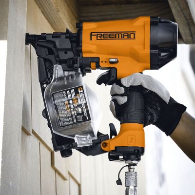 Freeman 2nd Generation Pneumatic 15 Deg. 2-1/2 in. Coil Siding Nailer ...