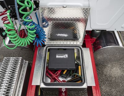 Buyers Products 22 x 12in. Diamond Tread Aluminum In-Frame Truck Tool ...