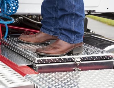Buyers Products 22 x 12in. Diamond Tread Aluminum In-Frame Truck Tool ...