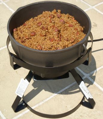 King Kooker Portable Propane Gas Outdoor Cooker with 10 gal. Cast Iron ...