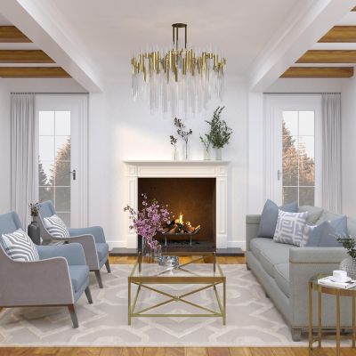 Pearl Mantels Premium MDF Surround, Traditional Moldings, 7.87 in. x 52 ...